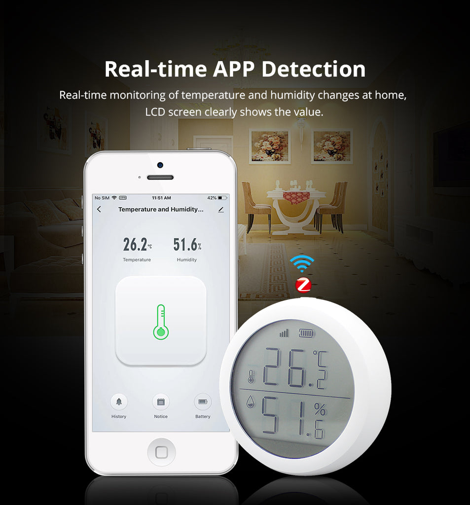 Zigbee Temperature and Humidity Sensor Smart Home Automation Australia